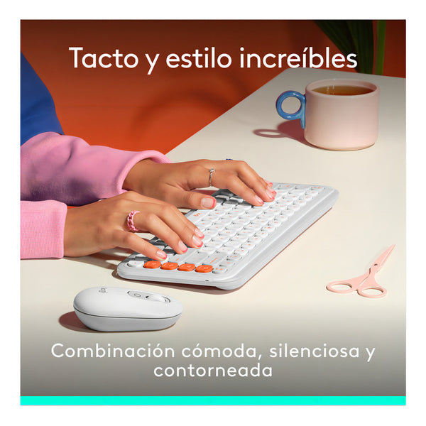 Combo Logitech POP Icon Teclado y Mouse Bluetooth SilentTouch Multidis ...